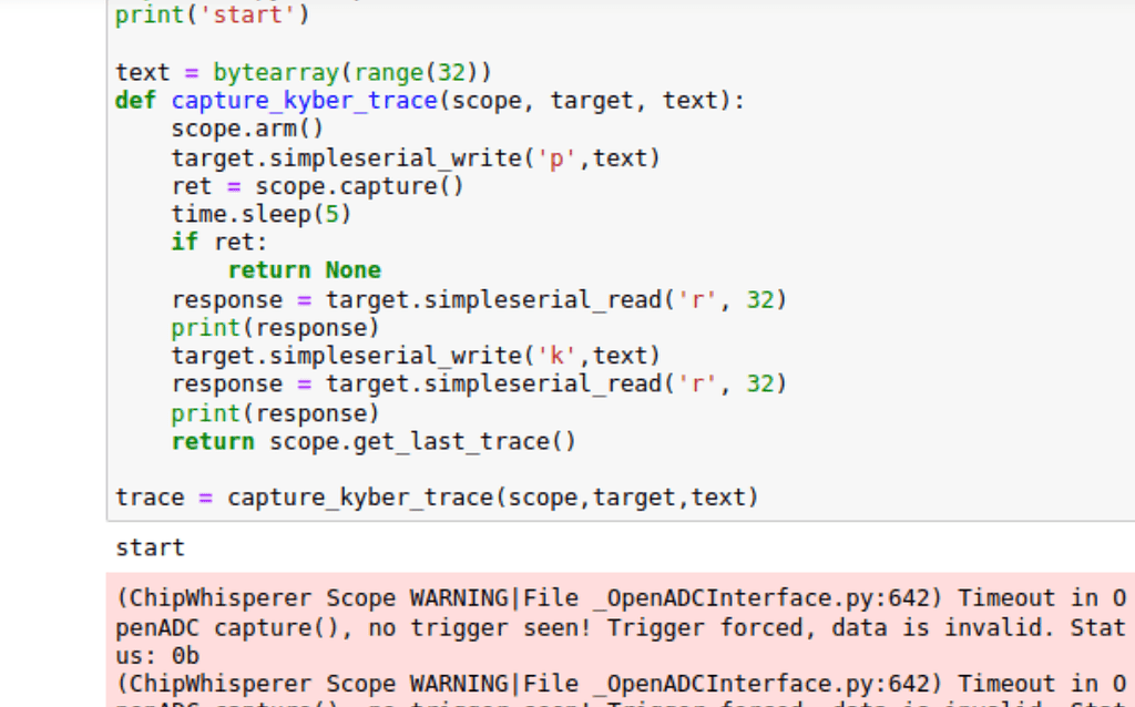 Trigger probelm - ChipWhisperer Hardware - NewAE Forum