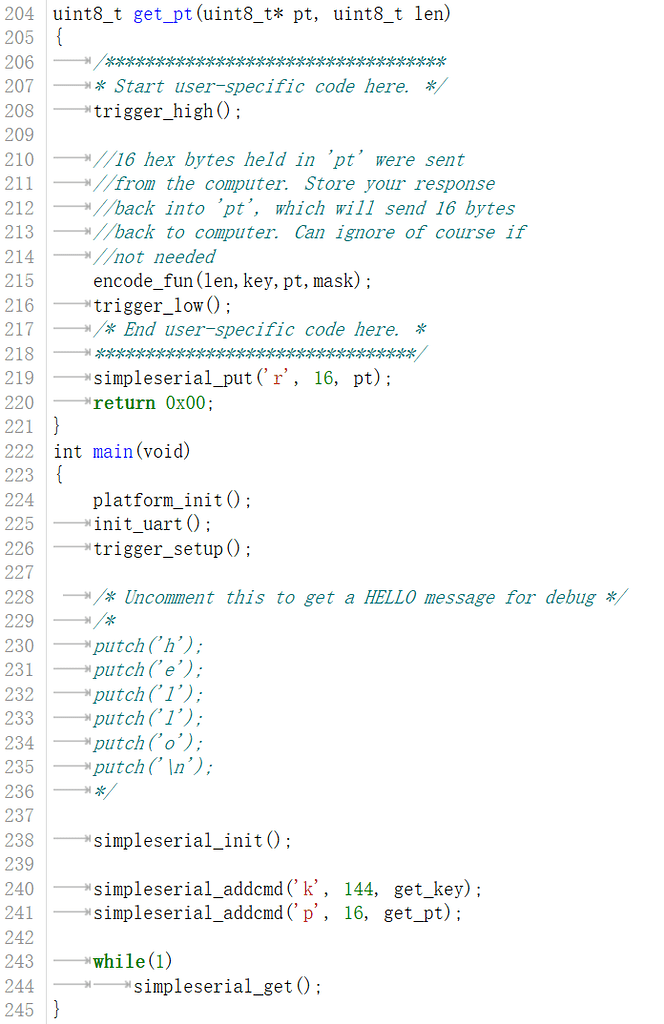 The Warning"Device failed to ack" in SimpleSerial.set_key ...